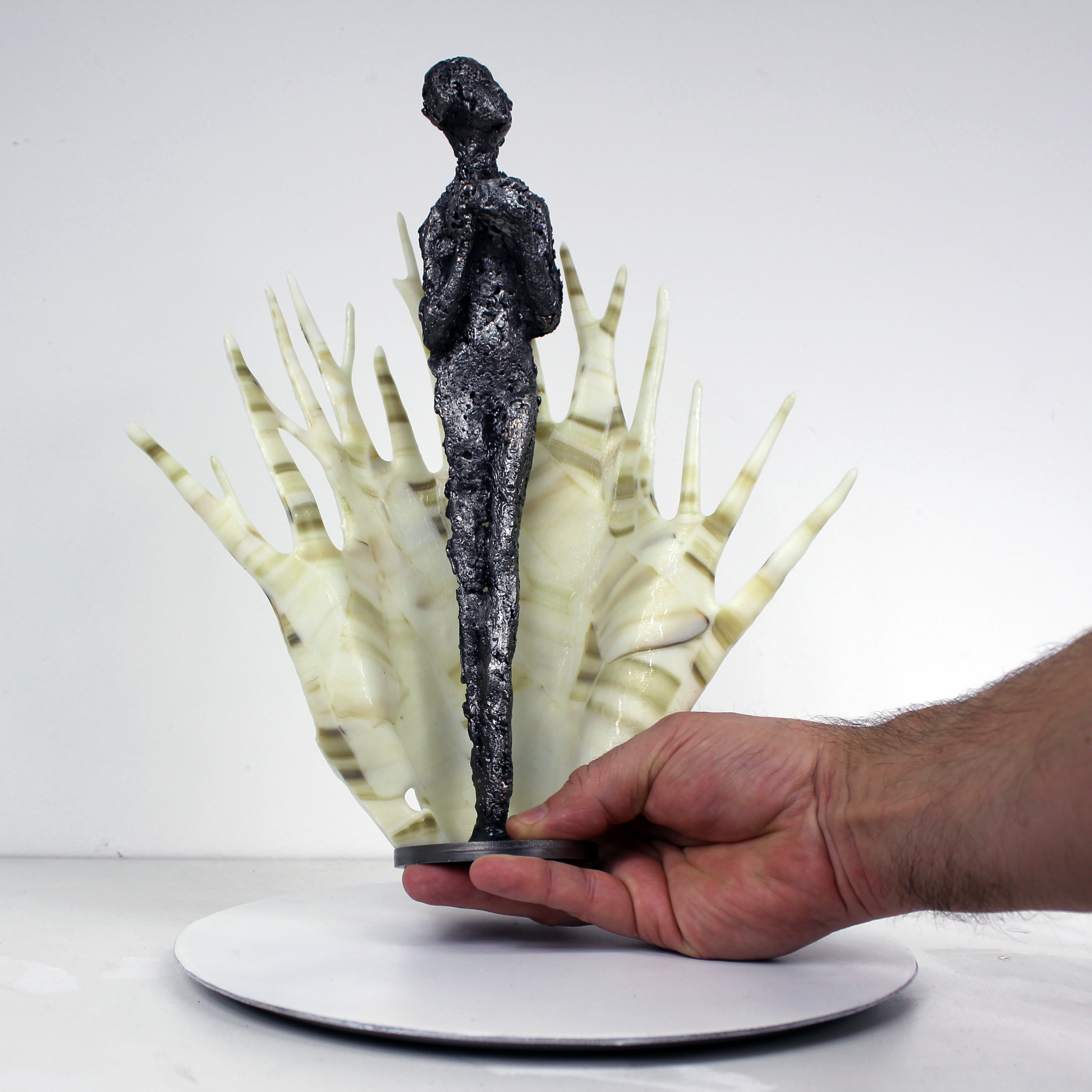 Muse – Sculpture Philippe Buil – Muse de Massenet en dentelle ...