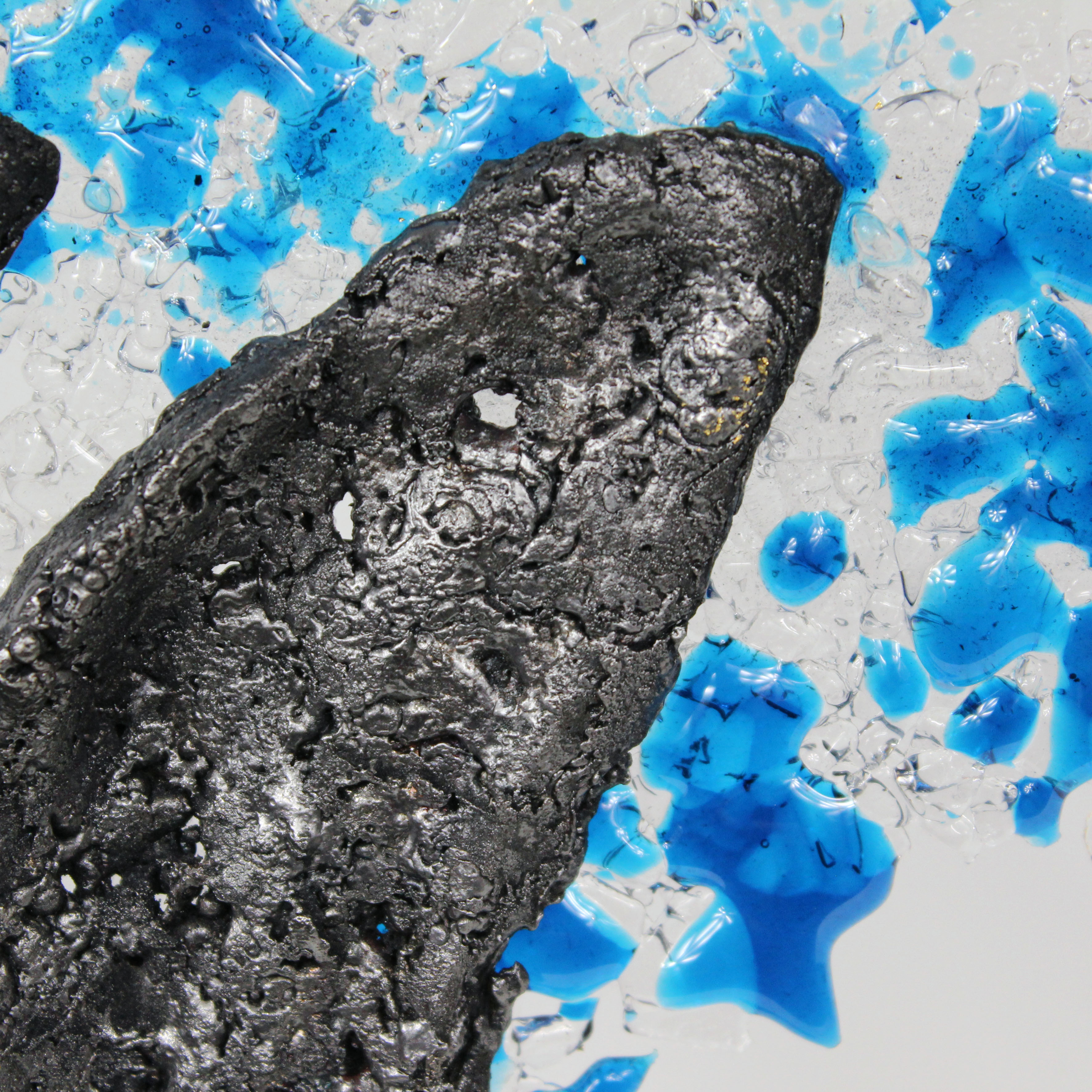 Pavarti calligraphie bleu I – Sculpture Philippe Buil – Corps ...