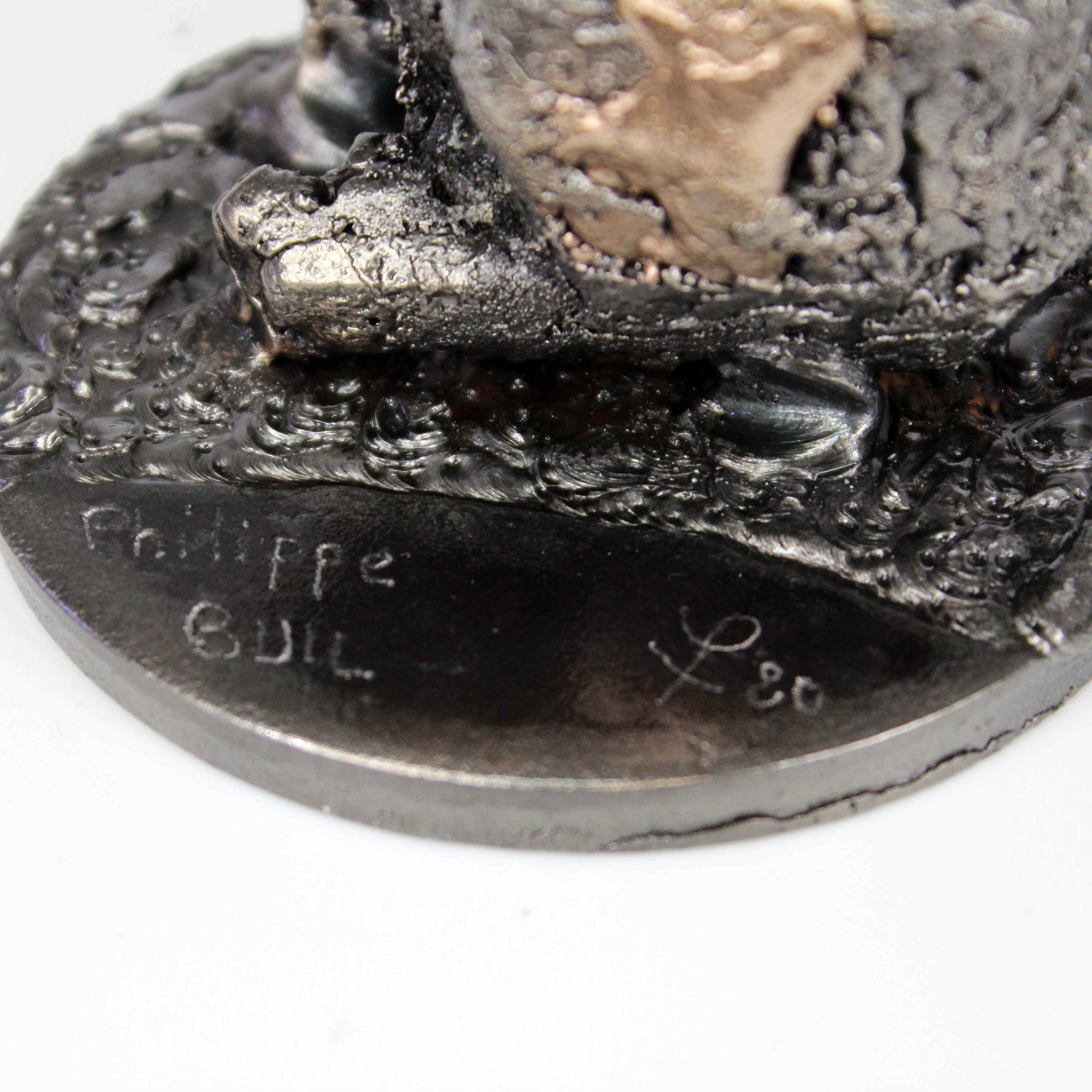 Lapin VII – Sculpture animaliere métal – lapin bronze et acier – animal ...