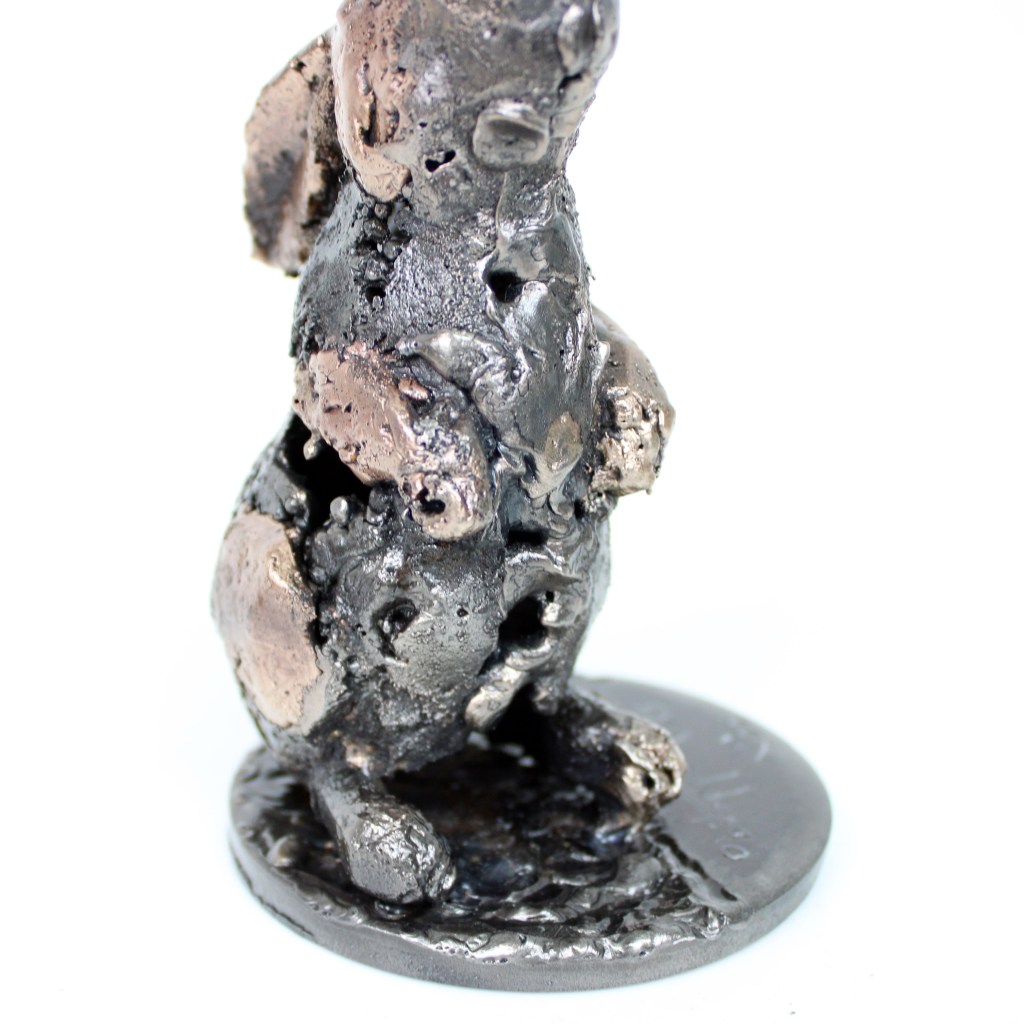 Lapin 20-22 – Sculpture animal dentelle metal – lapin Acier Bronze ...